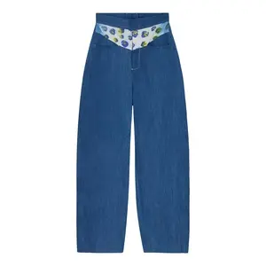 MAISON LOUIS The Balloon Denim Trousers - Blue
