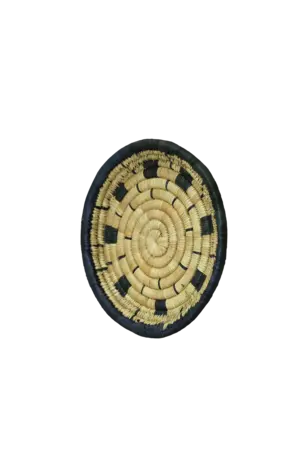Botanical Boys Neutrals / Malawi Wall Basket Small Twelfth - Black