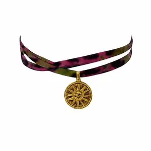 JUNIE Brown / Purple The Sienna Choker Roma - Brown/purple