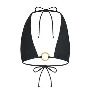 PIANELLA'S Vesper Matte Gold O-ring Bikini Top