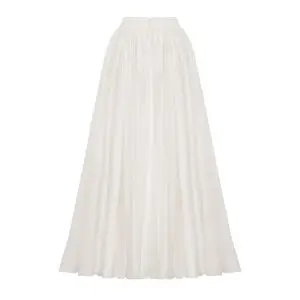 ELSAVA Ivory Midi Skirt - White