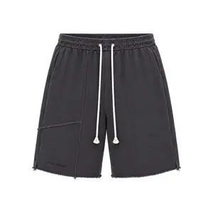 MYSIMPLICATED Graphite Bermuda Shorts With Deconstructed Detailing - Grey