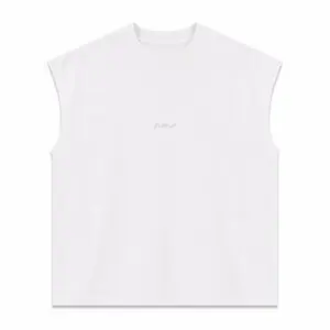 MYSIMPLICATED Oversized Sleeveless Tee - White
