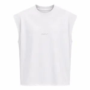 MYSIMPLICATED Oversized Sleeveless Tee - White