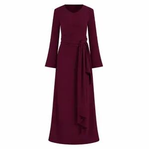 RAYAN The Tie Dress Plum