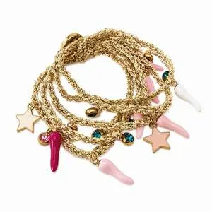 HILO DE MAR Layered Crochet Bracelet Gold