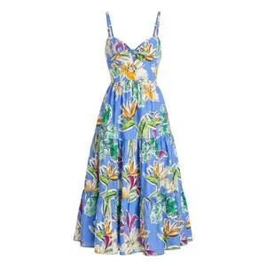 Yumi Kim Marisco Tropical Floral Print Midi Dress
