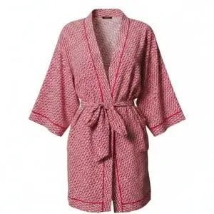 Jacques Zolty Nina Silk Kimono Jz Print - Pink