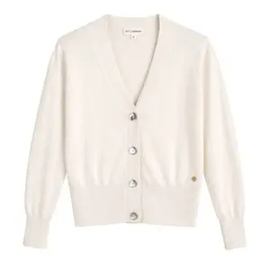 BEL CASHMERE Capri Silk And Cashmere Cardigan - White