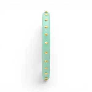MICHAEL NASH JEWELRY Clementine Jade Resin Studded Bangle - Green
