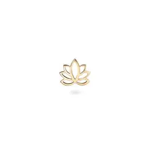 ZOHREH Lotus Flower Flat Back Earring 9k - Gold