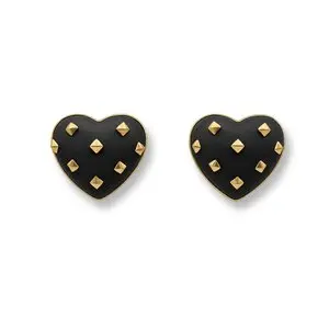 MICHAEL NASH JEWELRY Matte Heart Resin Stud Earrings