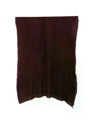 Faliero Sarti Edel Raw-edge Knitted Scarf - Red