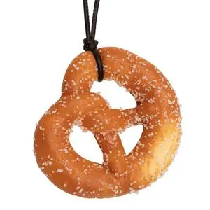 ABSURDE Bretzel Bag Charm - Brown