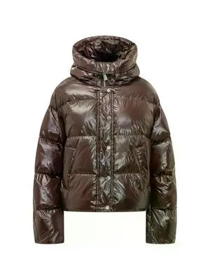 Pinko Padded Hooded Jacket - Brown