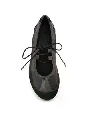 DIESEL® Lace-up Panelled Ballet Flats