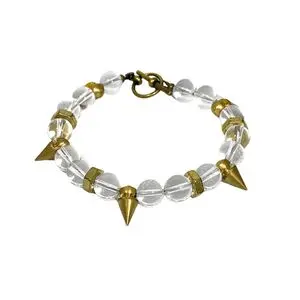 Rachel Nathan Neutrals On Point: Rock Quartz Bracelet - Gold
