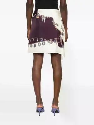 Versace Stolen Jewels Printed Mini Skirt