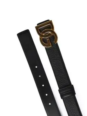 Dolce & Gabbana Dg Logo Leather Belt