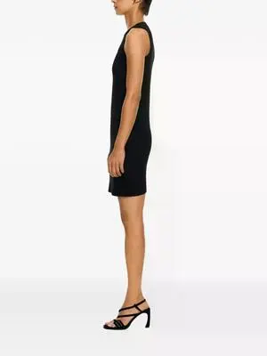 Off-White Off Stamp Ribbed Round-neck Mini Dress