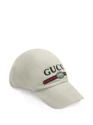 Gucci Web Logo-embroidered Baseball Cap