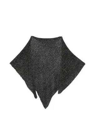 Faliero Sarti Risia Sequin-embellished Triangular Scarf - Black