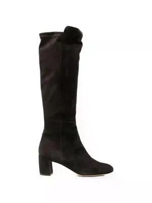 Agl Knee-length Suede Boots - Brown