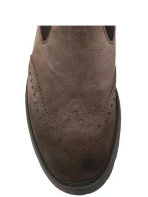 DOUCAL'S Brogue Detail Chelsea Boots