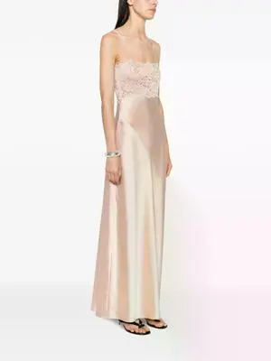 AYA MUSE Myra Lace-panel Maxi Dress