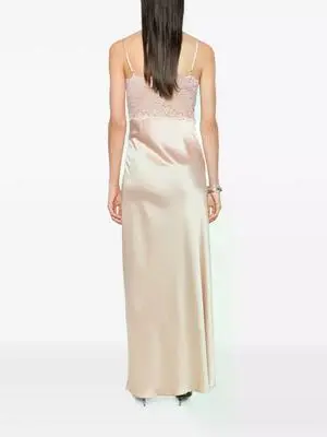 AYA MUSE Myra Lace-panel Maxi Dress