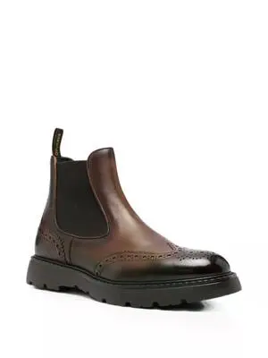 DOUCAL'S Brogue Detail Chelsea Boots - Brown