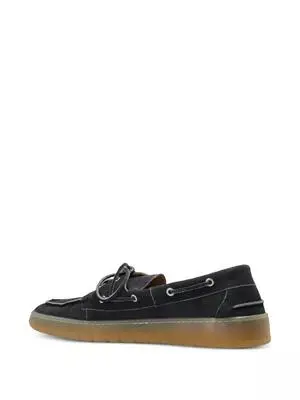 POSA Boat Brushed-suede Boat Shoes