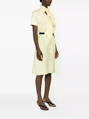 Versace Greca-jacquard Midi Shirt Dress