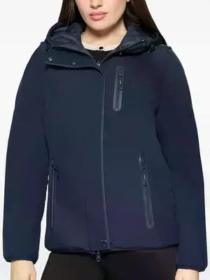 BETTY BARCLAY Hooded Zip-up Jacket - Blue