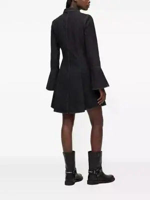 Karl Lagerfeld Denim Wide-sleeve Dress - Black