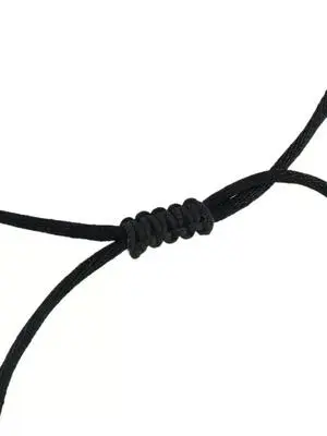 TOUS 18k White Gold Diamond Openwork Tassel Necklace