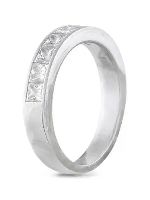 LB EXCLUSIVE Platinum Square-cut Diamond Band Ring