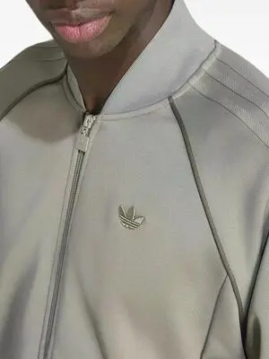 Adidas Logo-embroidered Zip-up Sweatshirt