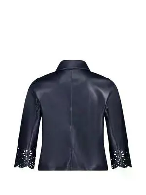 BETTY BARCLAY Classic-collar Perforated-detail Jacket