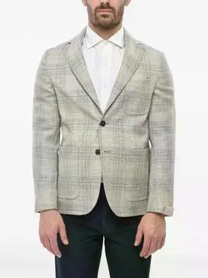 Corneliani Circle Check-pattern Blazer - Neutrals