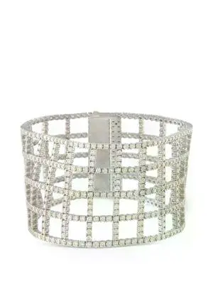 LB EXCLUSIVE 18k White Gold Diamond Lattice Bracelet