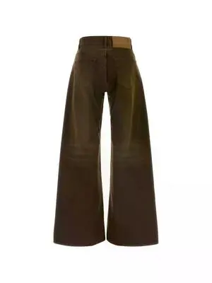 MAISON MARGIELA Cotton Faded Panelled Wide Leg Jeans