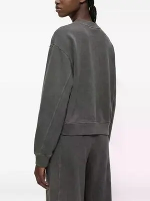 Karl Lagerfeld Boxy Washed Crewneck Sweatshirt
