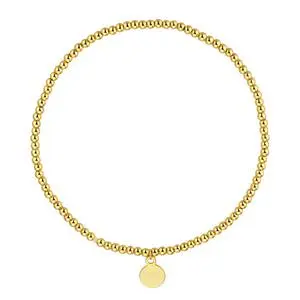 NAZZAR Mini Beaded Stretch Bracelet - Gold