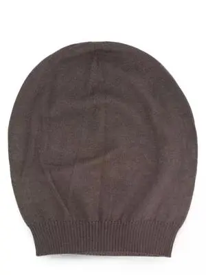 Rick Owens Fine-knit Ribbed-trim Beanie Hat