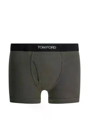 TOM FORD Logo-waistband Boxers - Green