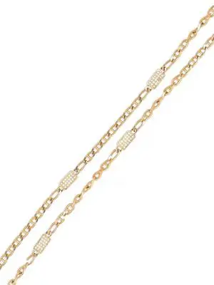 Vintage Crystal-embellished Chain Necklace