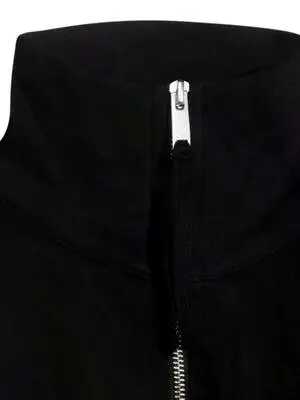 THOM KROM Half-zip Ruched-sleeve Sweater