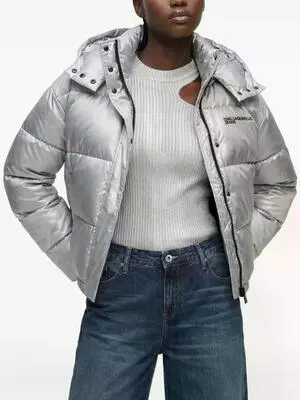 Karl Lagerfeld Cropped Puffer Jacket