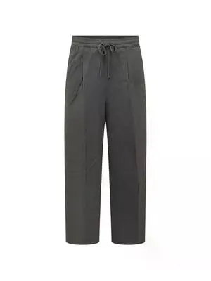 Fear Of God Cotton Twill Pleat Front Drawstring Pants - Grey